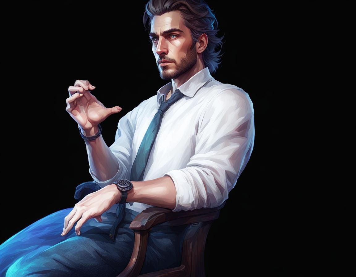 Young and handsome computer guru. - AI Generated Artwork - NightCafe ...