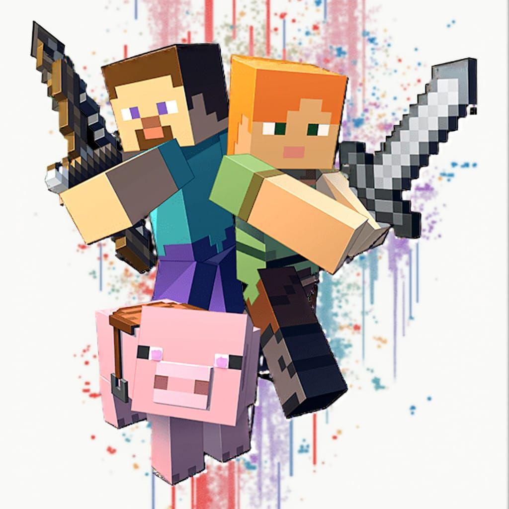 MINECRAFT Splash Art - MINECRAFT Splash Art