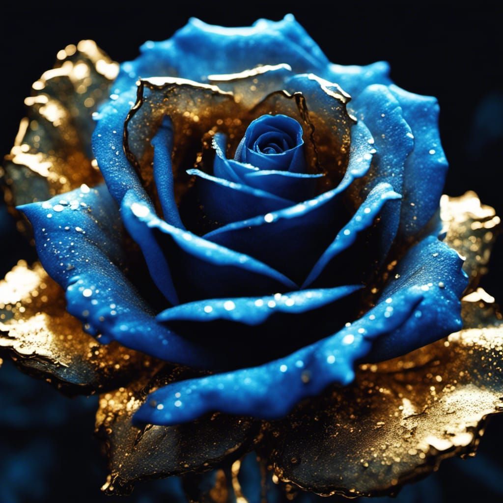blue rose - AI Generated Artwork - NightCafe Creator