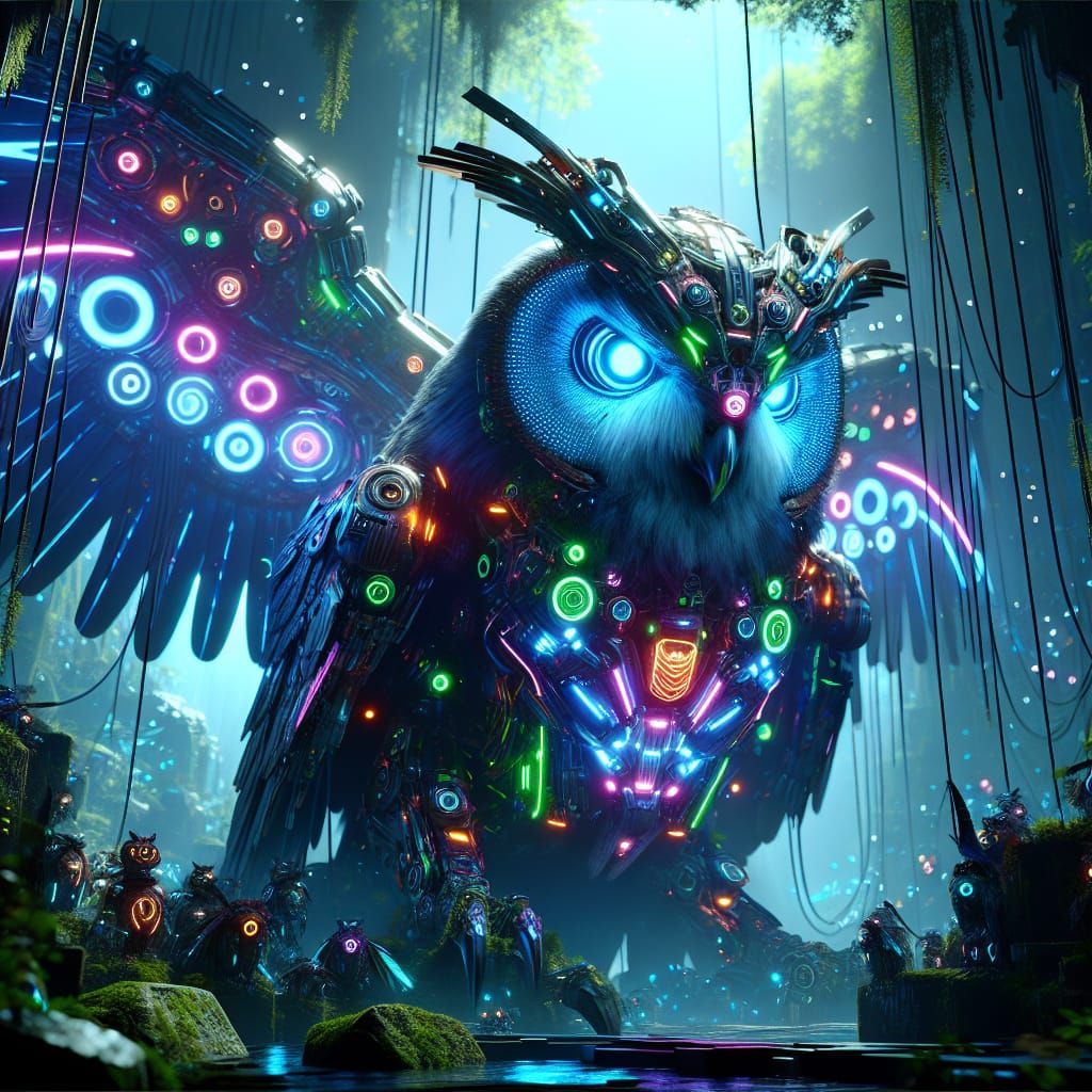 Mega Owl - AI Generated Artwork - NightCafe Creator