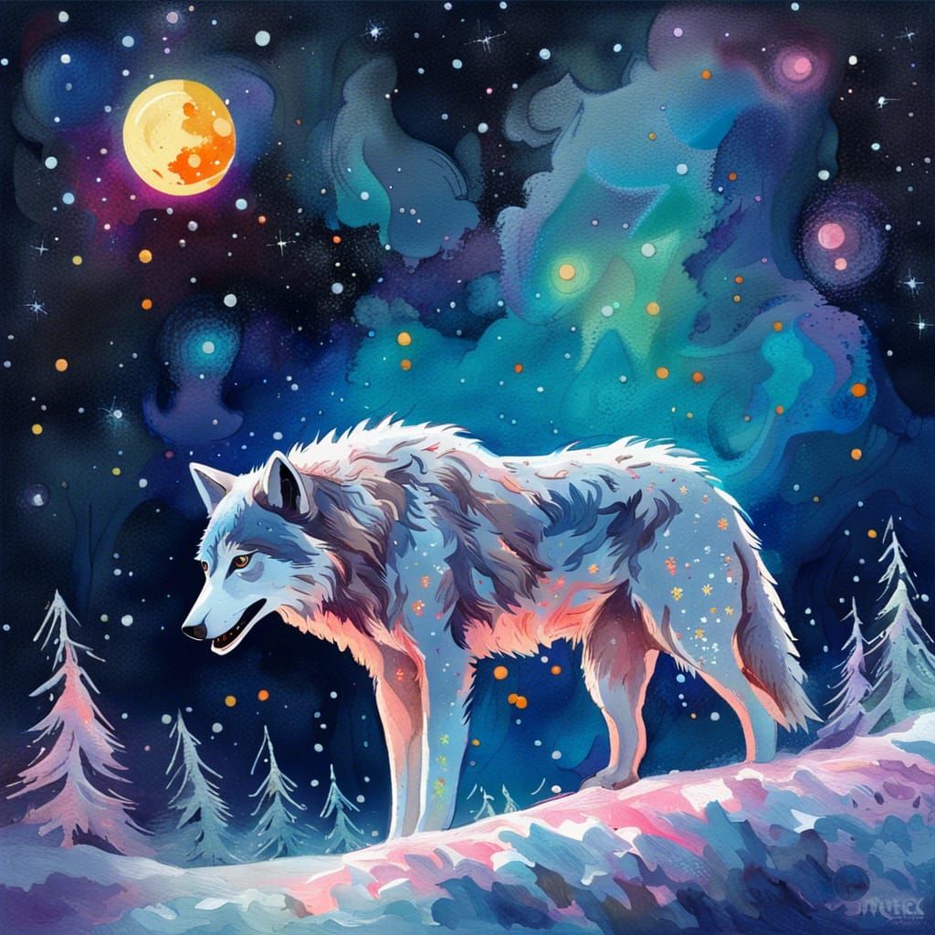Dire wolf - AI Generated Artwork - NightCafe Creator