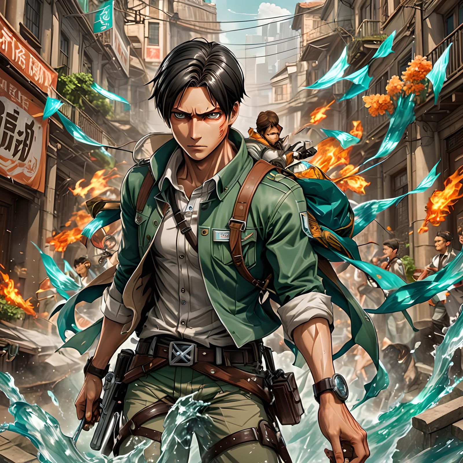 Levi Ackerman - AI Generated Artwork - NightCafe Creator