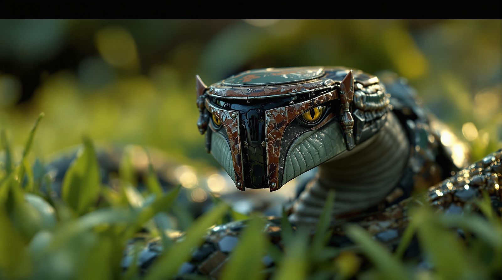 Boa Fett - Boba Fett Boa Snake Portrait in Hyper-Realistic 3...