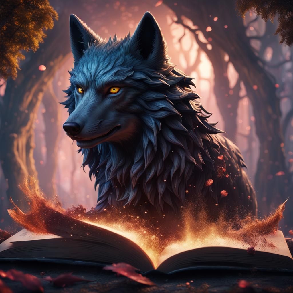 Tales Awakened: The Fabled Wolf Unleashed - AI Generated Artwork ...