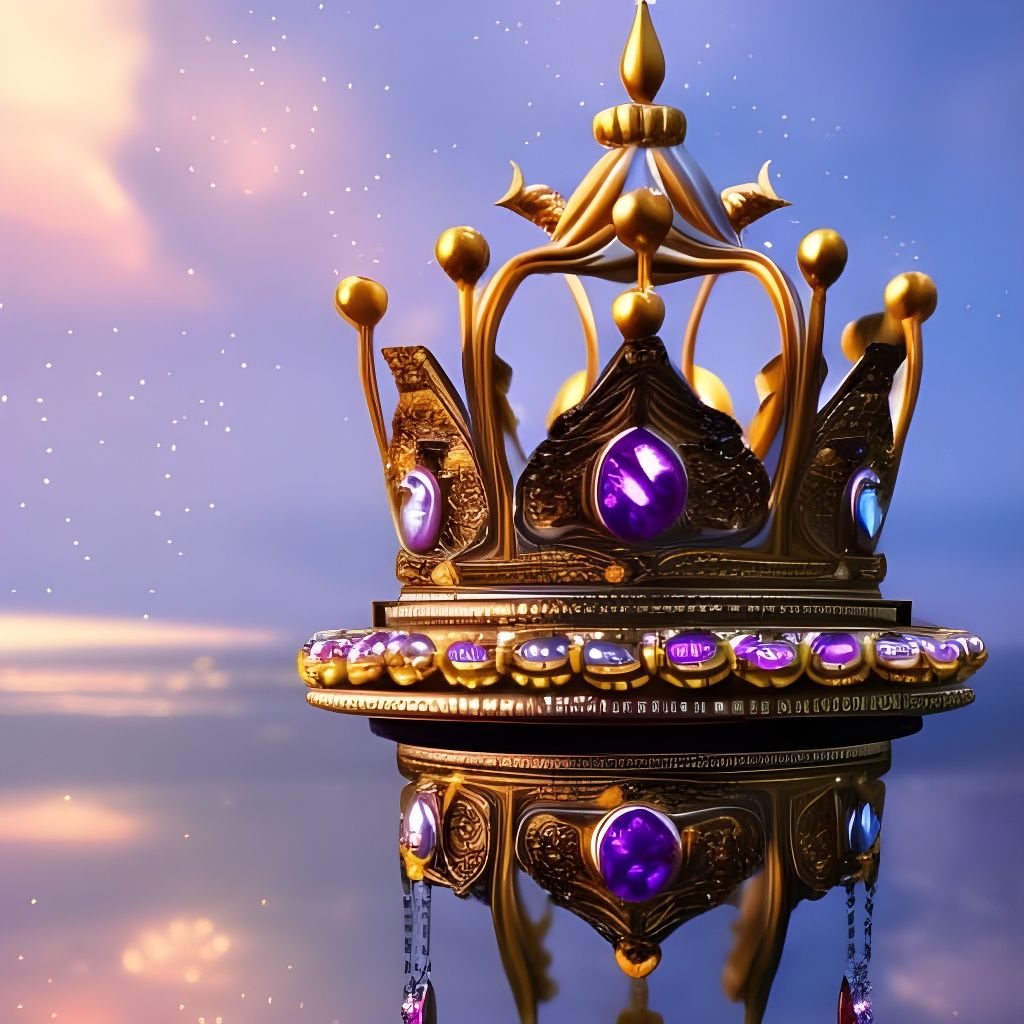 Crown with reflection - AI Generated Artwork - NightCafe Creator