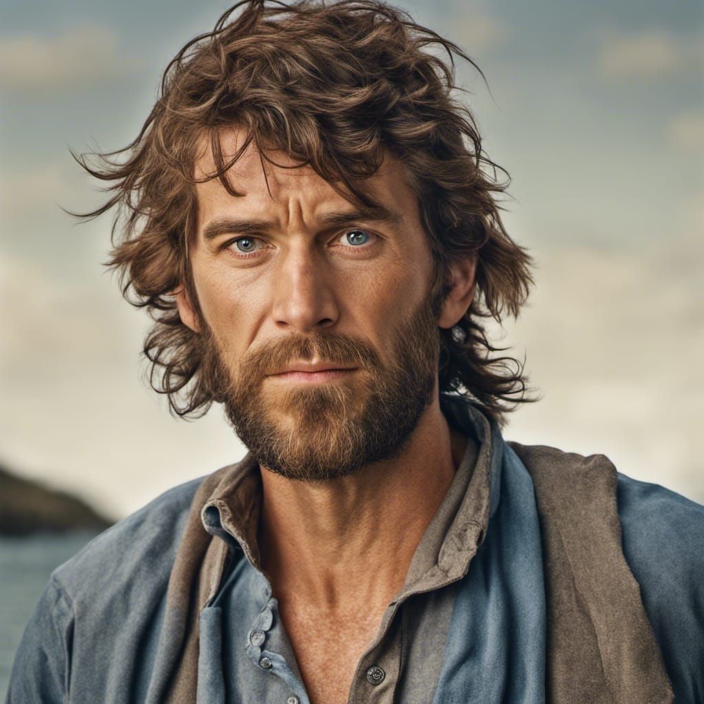 give him a short scruffy beard - AI Generated Artwork - NightCafe Creator