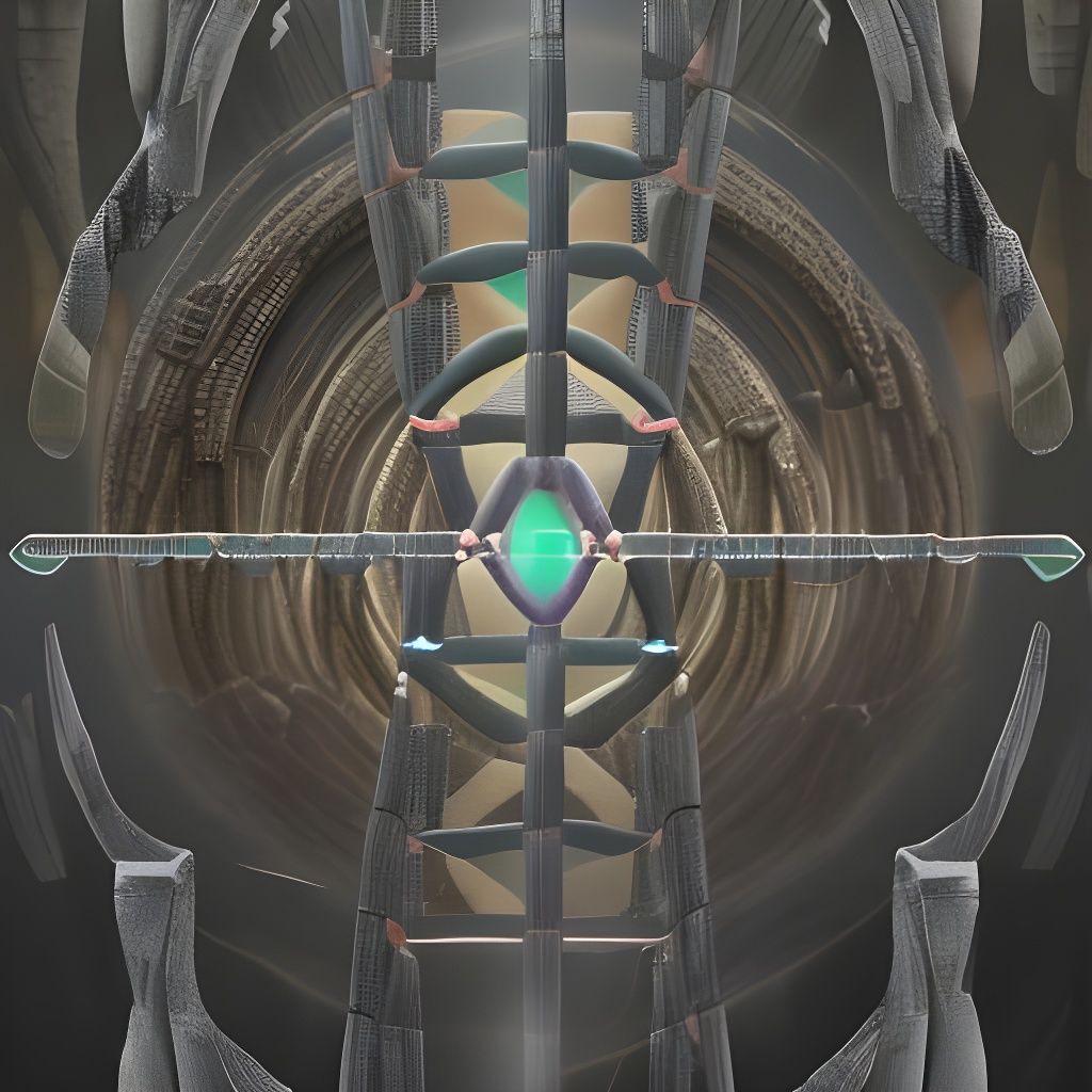 DNA Spaceship Double-Helix Staircase - AI Generated Artwork - NightCafe ...