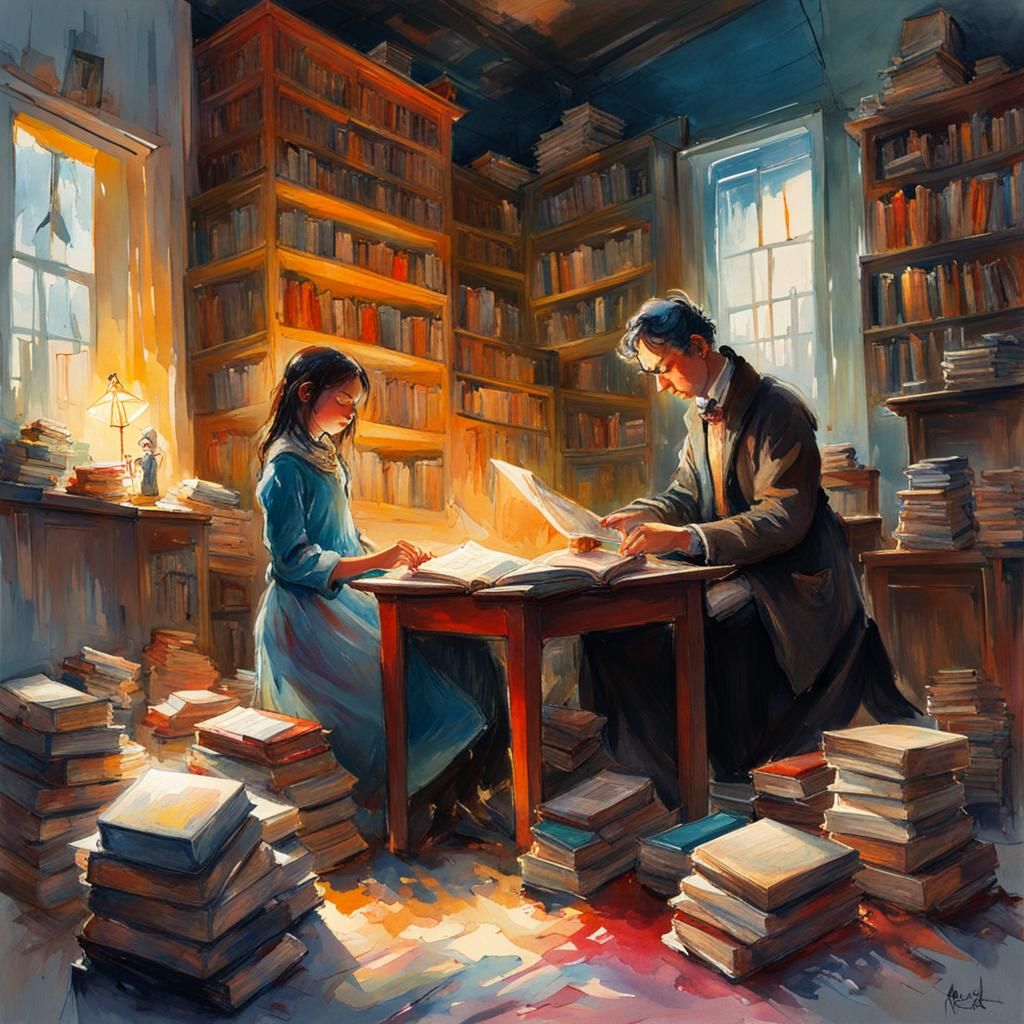 Reading hour - AI Generated Artwork - NightCafe Creator