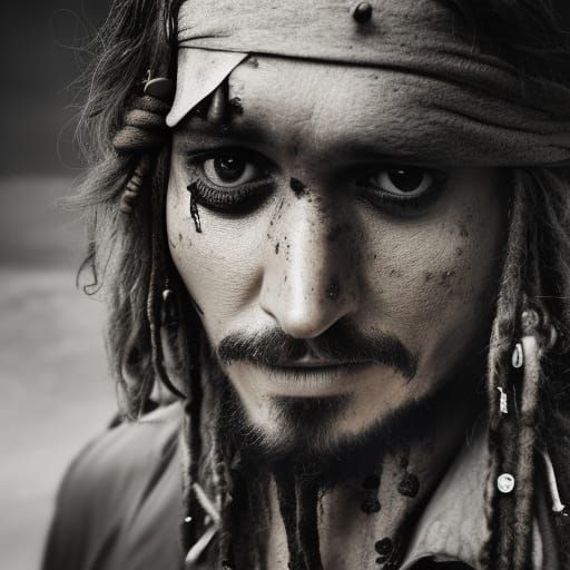 Pirate close up look - AI Generated Artwork - NightCafe Creator