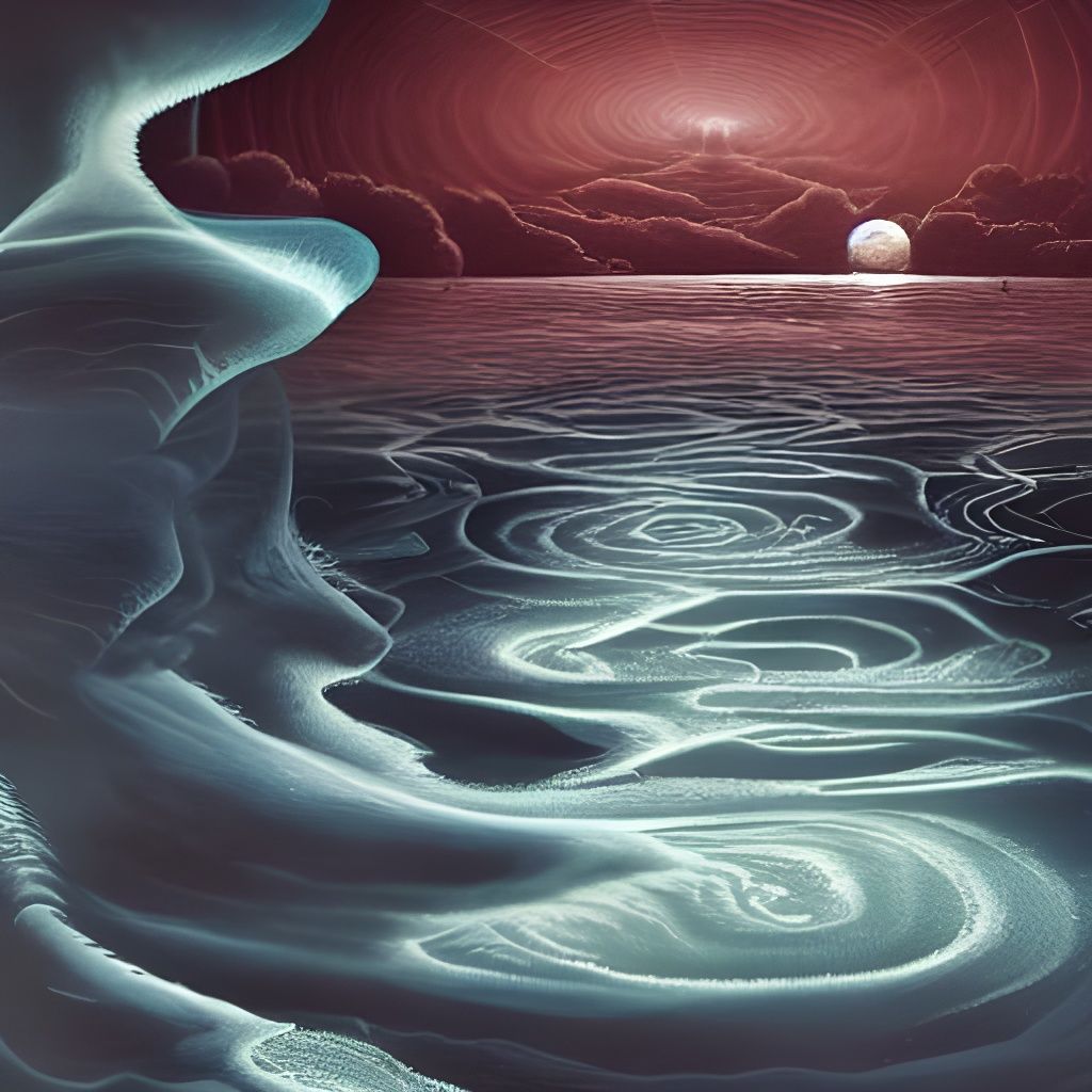 Undulating hypercomplex unearthly patterns on the surface of the ocean ...