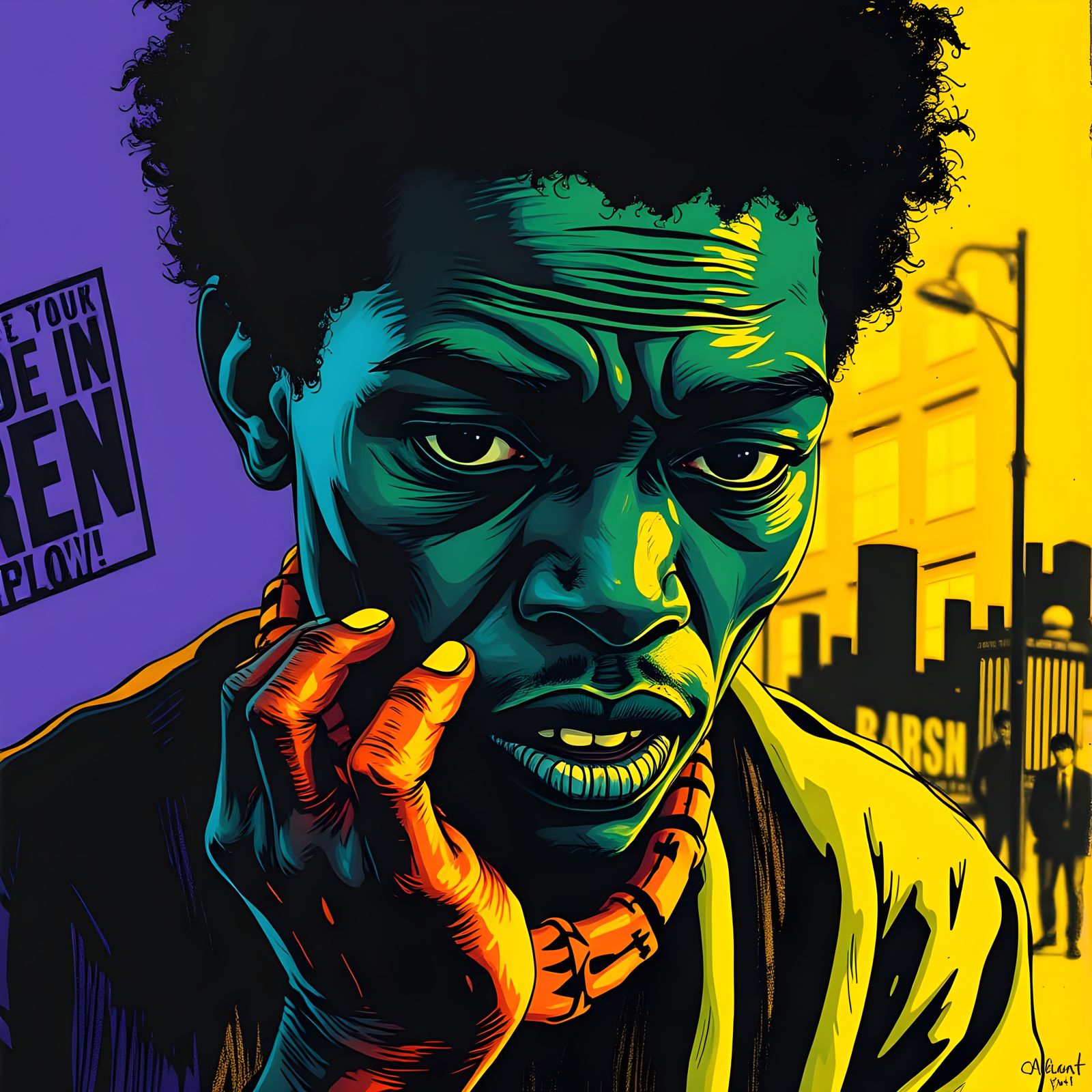 Hunger deep color split-complementary colors Harlem renaissance ...