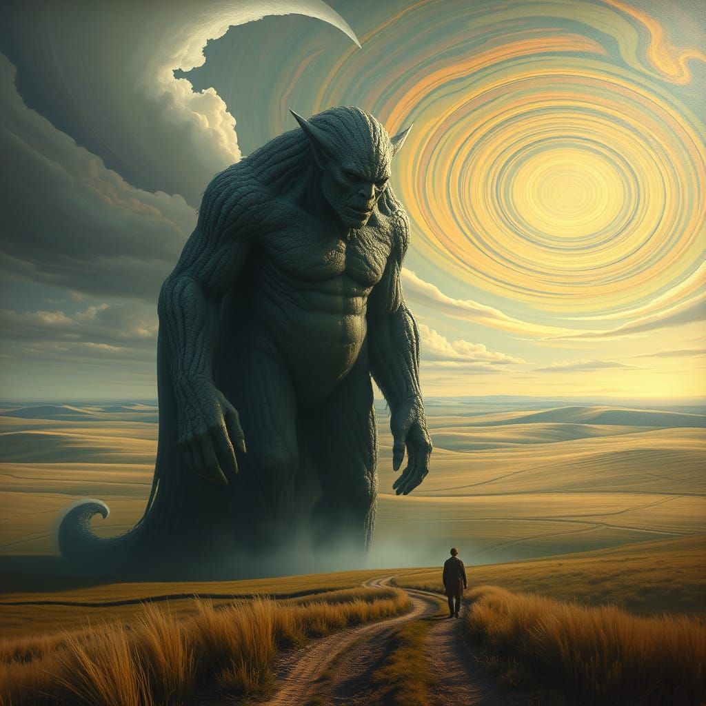 Giant Non-Human - Gigantic Otherworldly Entity Emerges from ...