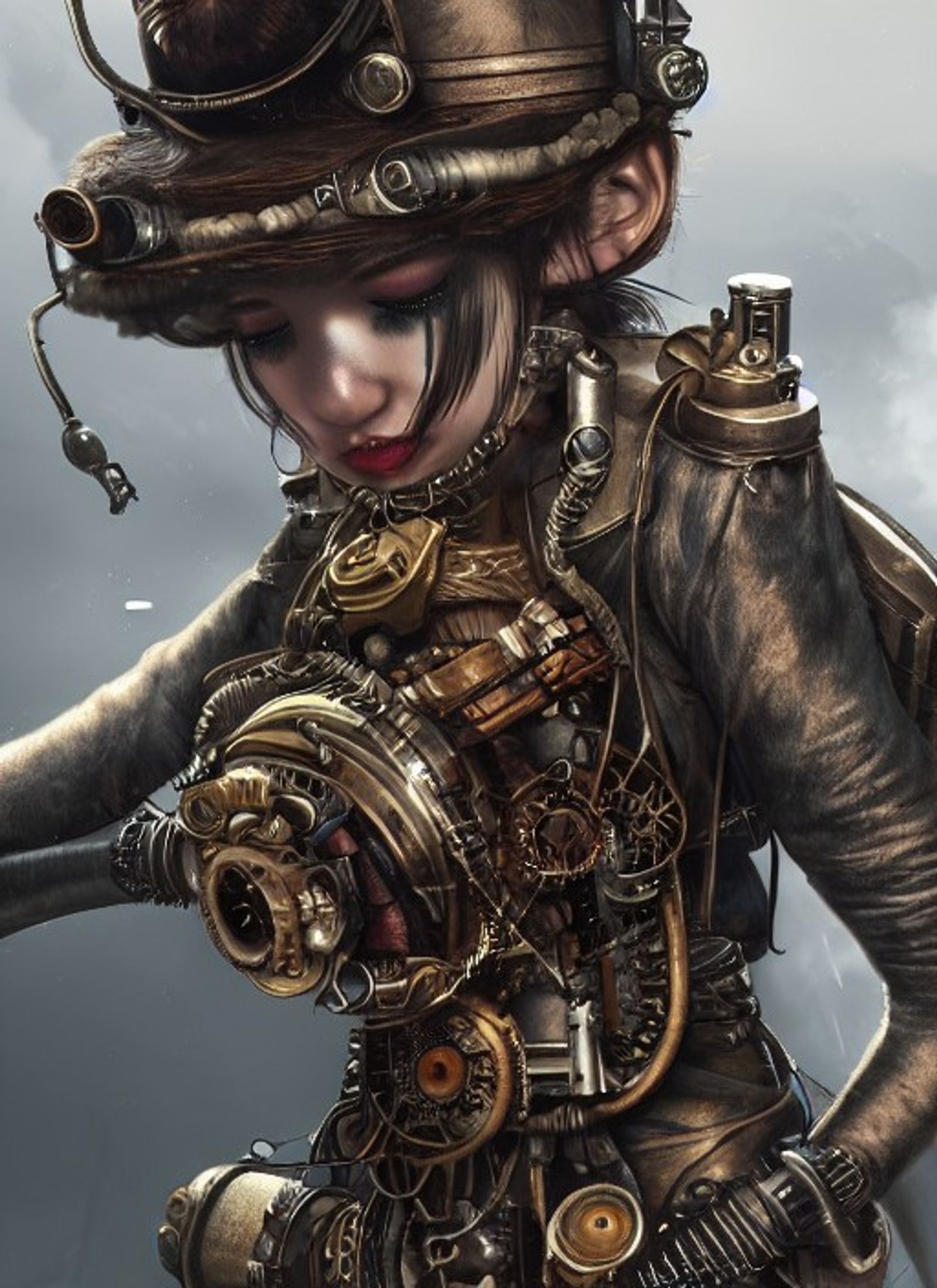 Beautiful steampunk diva - AI Generated Artwork - NightCafe Creator