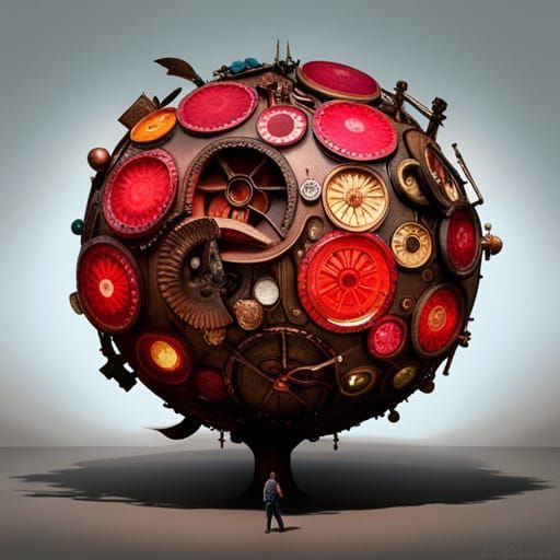 A Clockwork Apple - AI Generated Artwork - NightCafe Creator