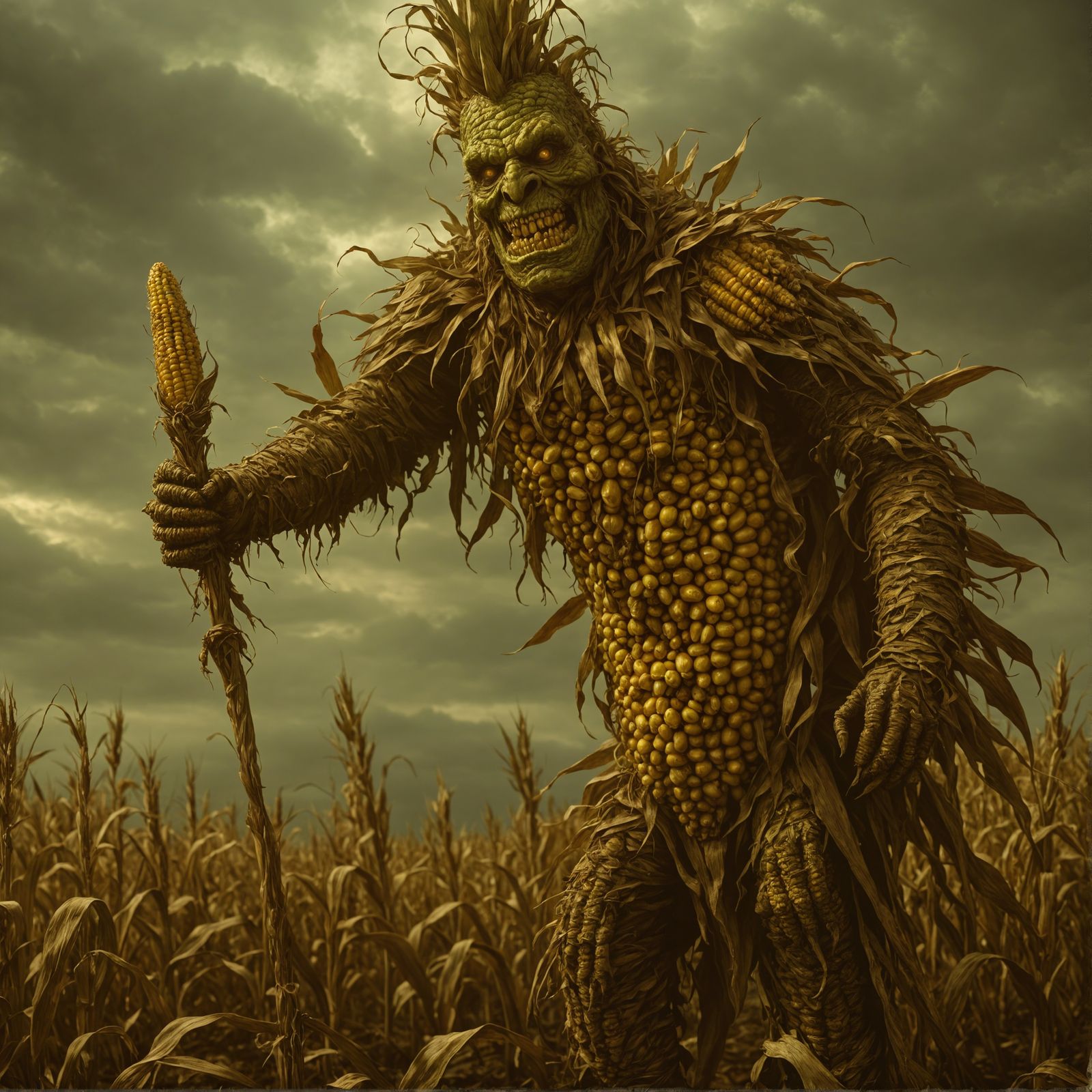 The Corn God Rises - AI Generated Artwork - NightCafe Creator