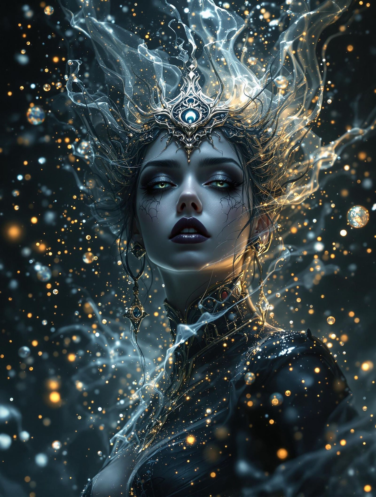 The Arcane Elegance of Electra - Gothic Electra amidst Eerie...
