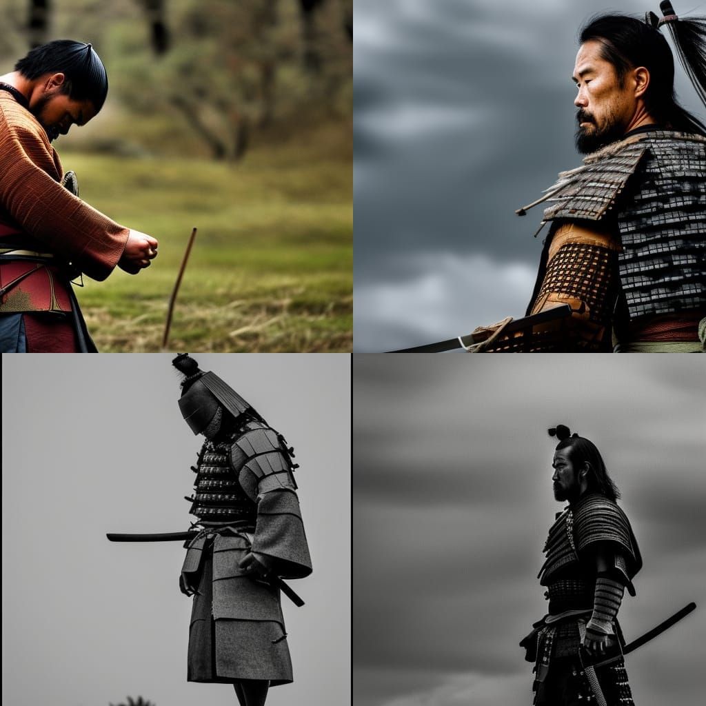 a rugged, vicious, feared and revered Samurai warrior who ponders in ...