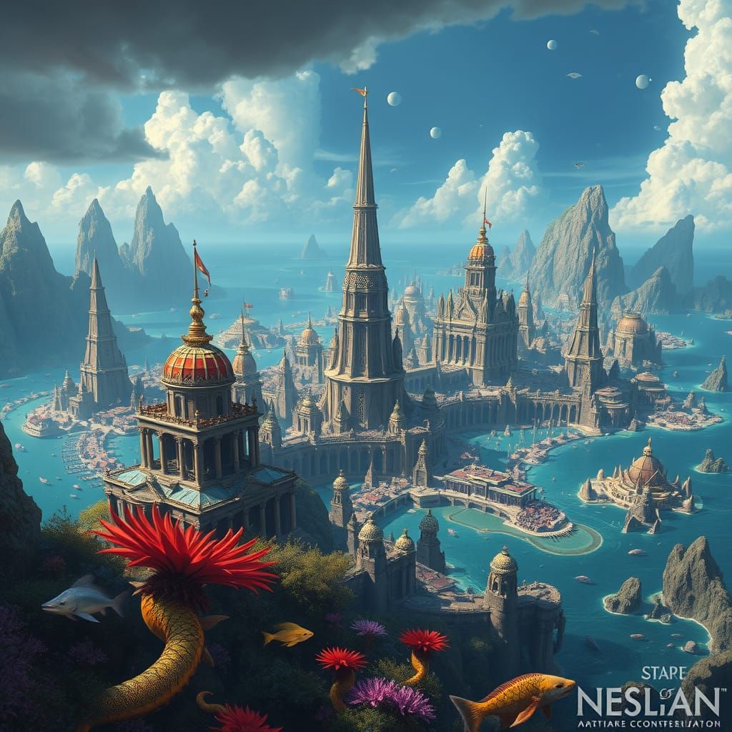 Antlantis - Majestic Atlantis Metropolis in Vibrant Oceanic ...