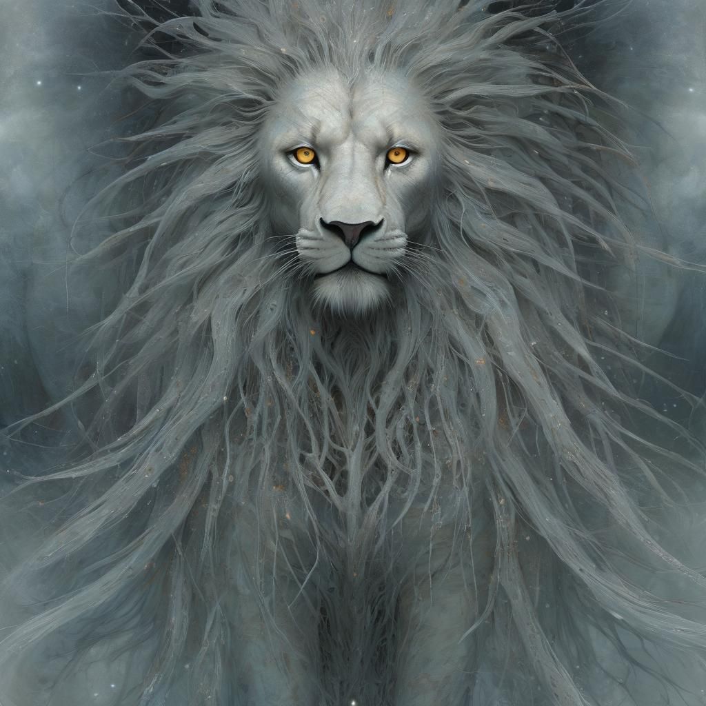ghostly gossamer, airy, wispy, translucent, ethereal, limpid lion ...