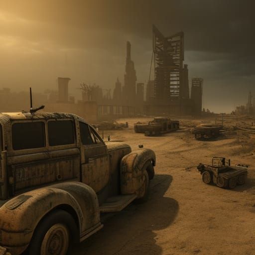 Post-Apocalyptic Landmarks - AI Generated Artwork - NightCafe Creator