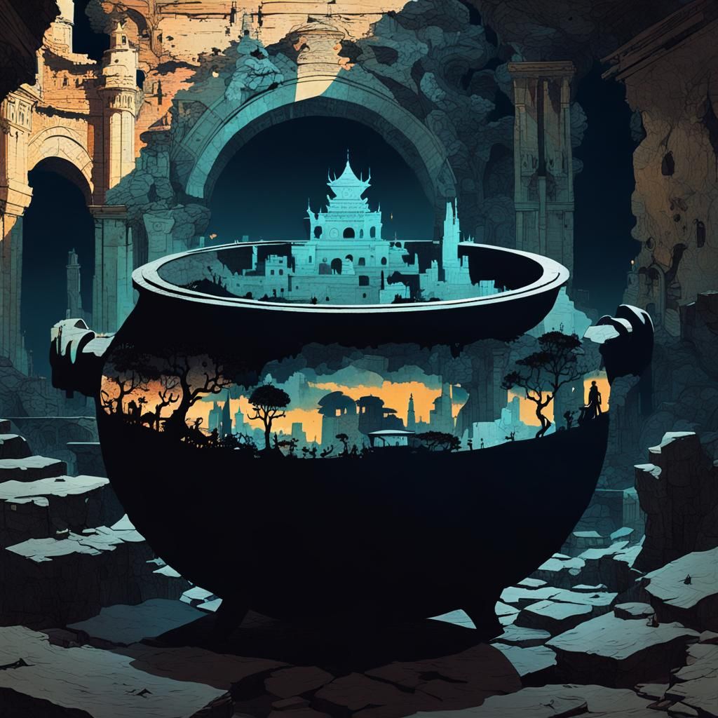Mythical Cauldron - AI Generated Artwork - NightCafe Creator