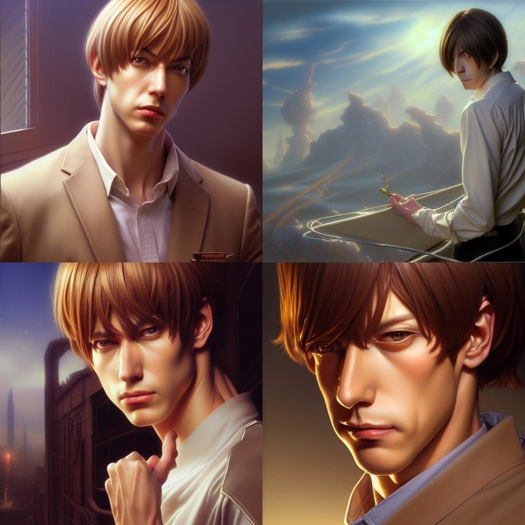 Light Yagami - death note - AI Generated Artwork - NightCafe Creator