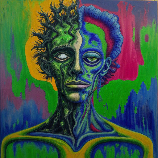 Radiation accident in Goiânia - Surrealist Painting of Radia...