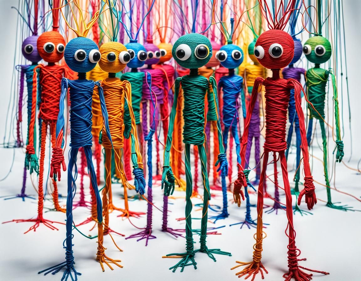 Wire people - AI Generated Artwork - NightCafe Creator