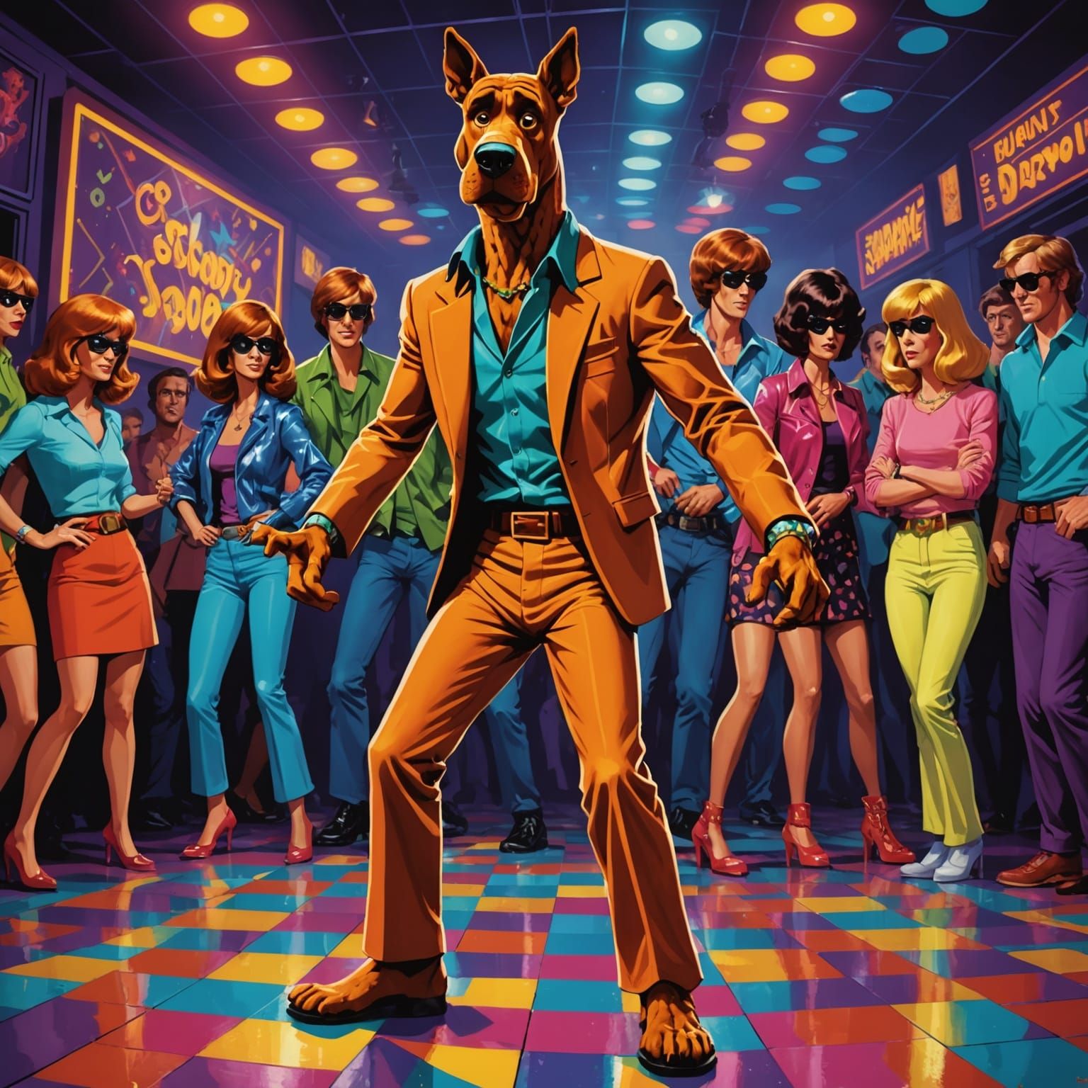 Scooby-Do on the disco dance floor - Scooby-Do on the disco ...