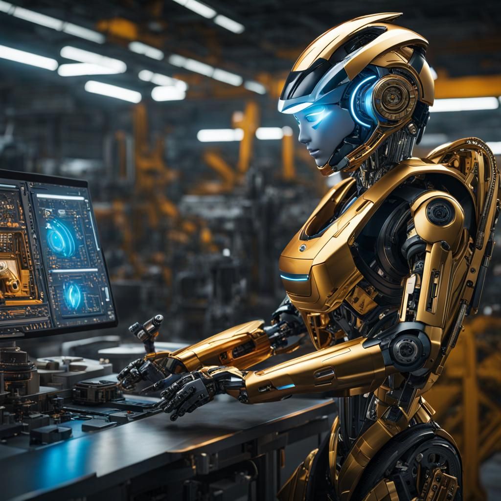 Robotics technician - AI Generated Artwork - NightCafe Creator