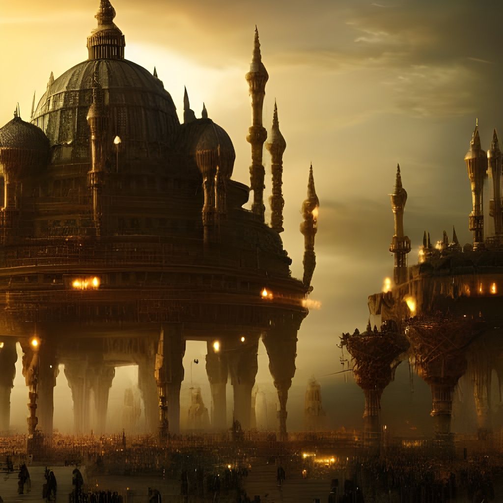 2099 muslim city - AI Generated Artwork - NightCafe Creator