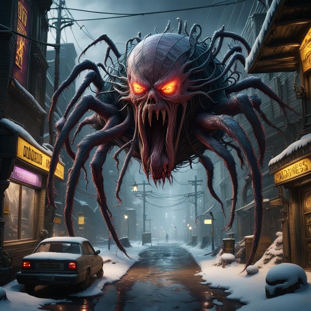 Nightmare Spider - AI Generated Artwork - NightCafe Creator