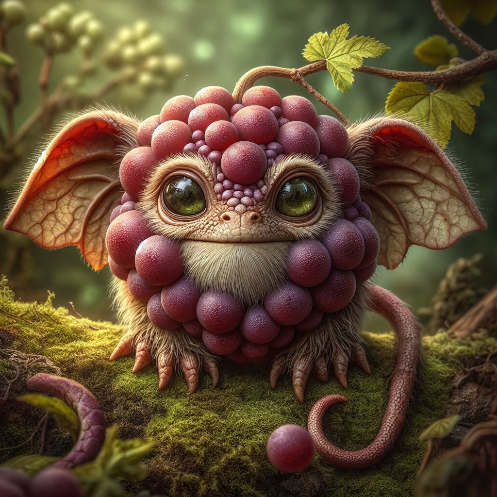 Fruit Creatures : Grape - AI Generated Artwork - NightCafe Creator