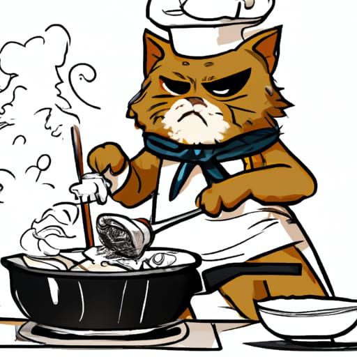 Grumpy chef - AI Generated Artwork - NightCafe Creator