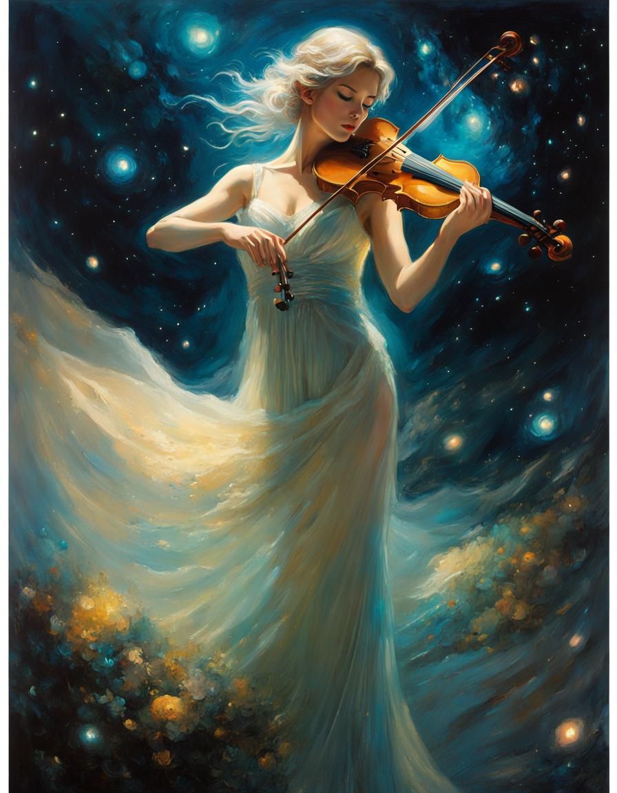 Cosmic Sonata - AI Generated Artwork - NightCafe Creator