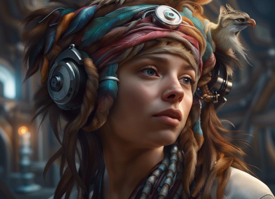 a person using a dream recorder a headband that shows detail capture of ...