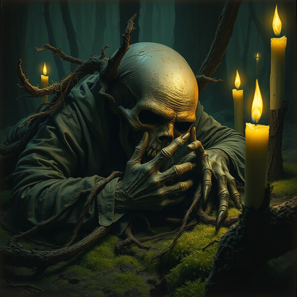 dead - Macabre Corpse Unleashes Roots in Haunting Candlelit ...