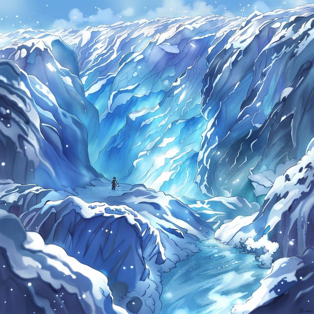 glaciers - AI Generated Artwork - NightCafe Creator
