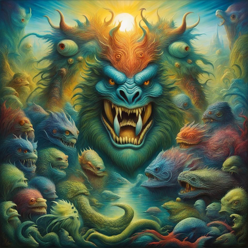 THERE ARE CRYPTOID MONSTERS IN WONDERLAND 6 - AI Generated Artwork ...