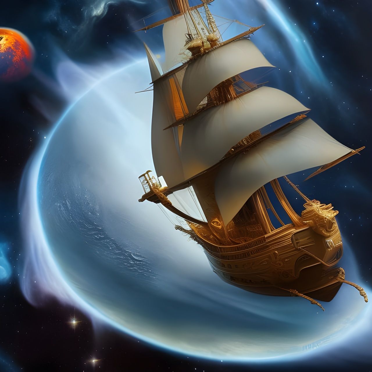 Galaxy Explorer - AI Generated Artwork - NightCafe Creator