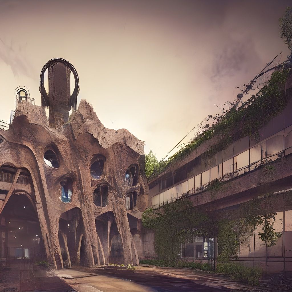 Apocalyptic Architecture - AI Generated Artwork - NightCafe Creator