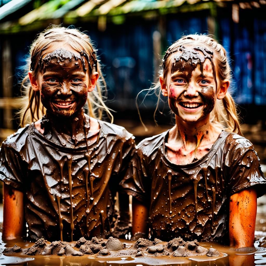 Fun in the Mud - AI Generated Artwork - NightCafe Creator