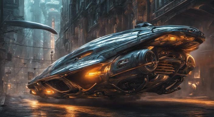 SDXL 1.0: biomechanical cyberpunk hover car - AI Generated Artwork ...