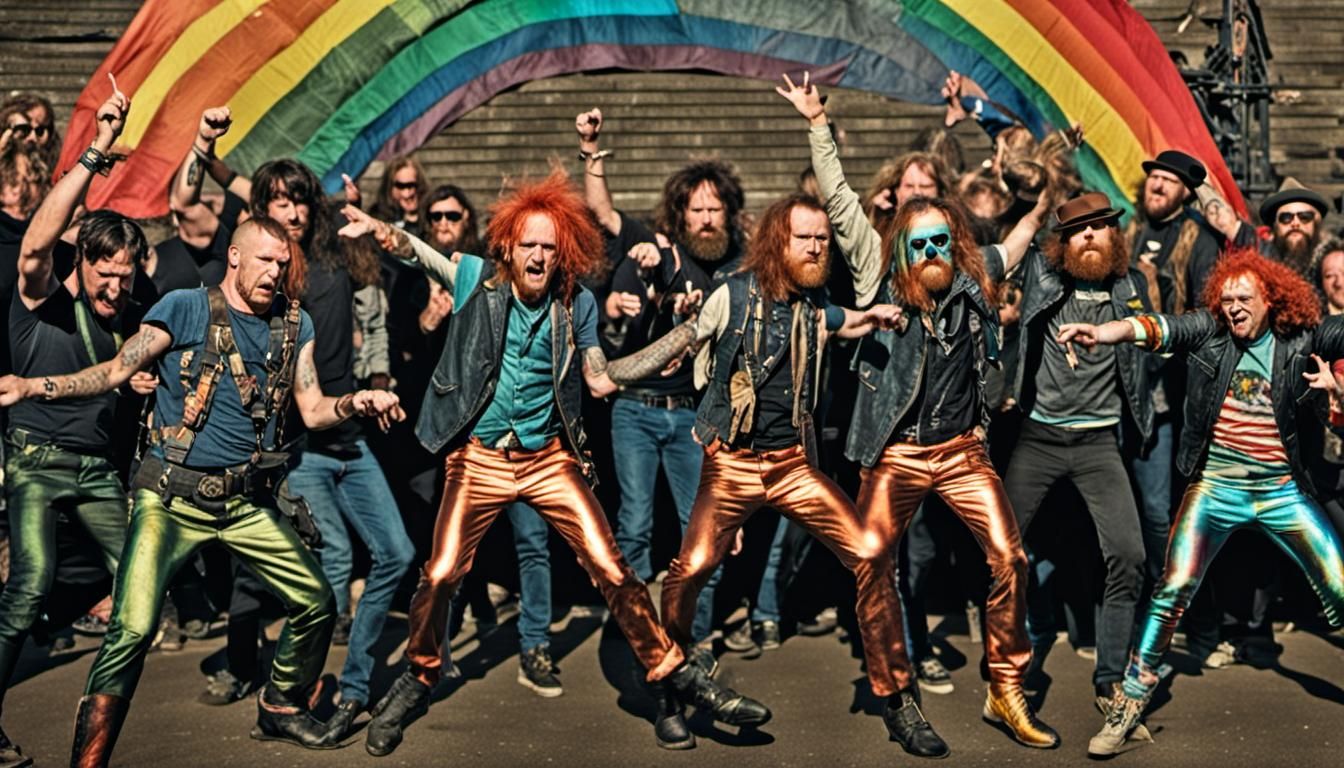 Slam dance party - AI Generated Artwork - NightCafe Creator