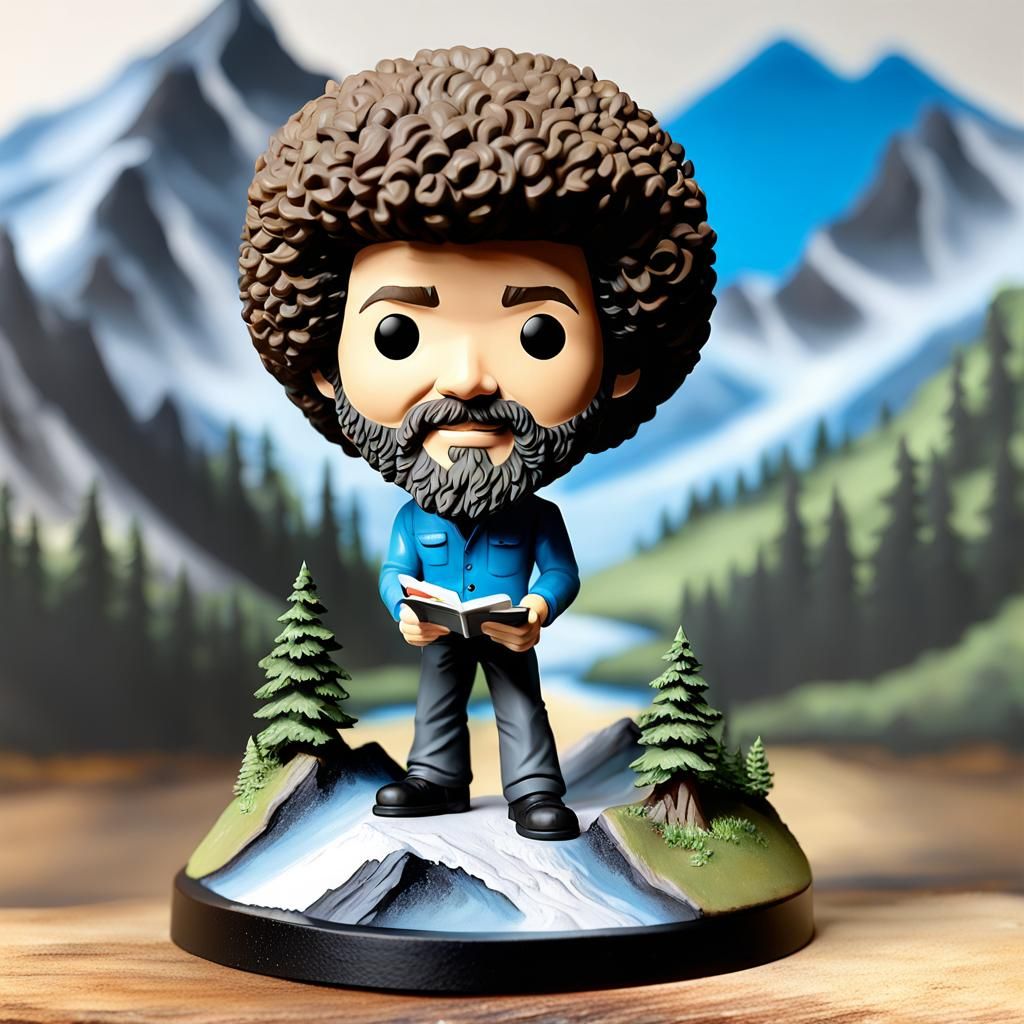 Bob Ross - AI Generated Artwork - NightCafe Creator