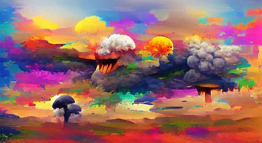 Colorful apocalypse - AI Generated Artwork - NightCafe Creator