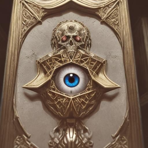 Monolith eyes everywhere death - AI Generated Artwork - NightCafe Creator