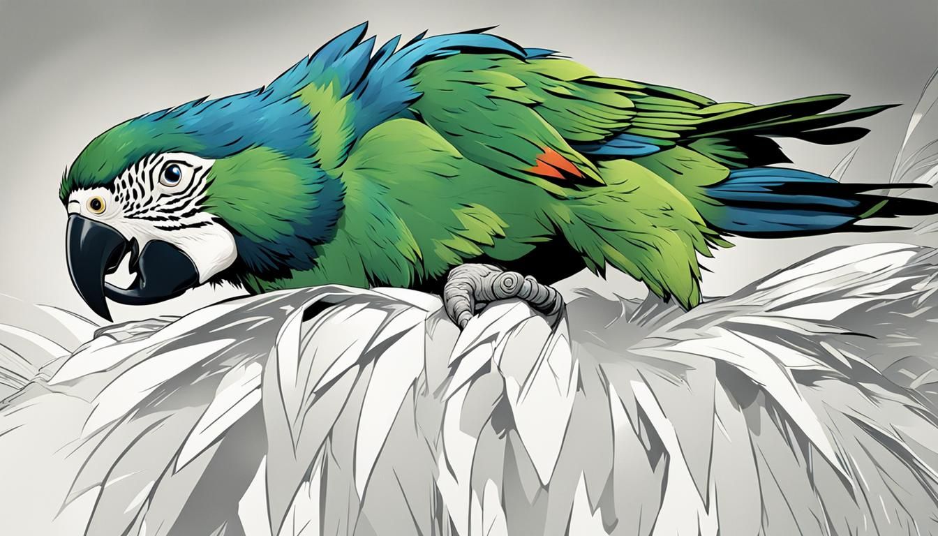 Vibrant Comic Book Parrot Portrait in High Contras... - AI Art