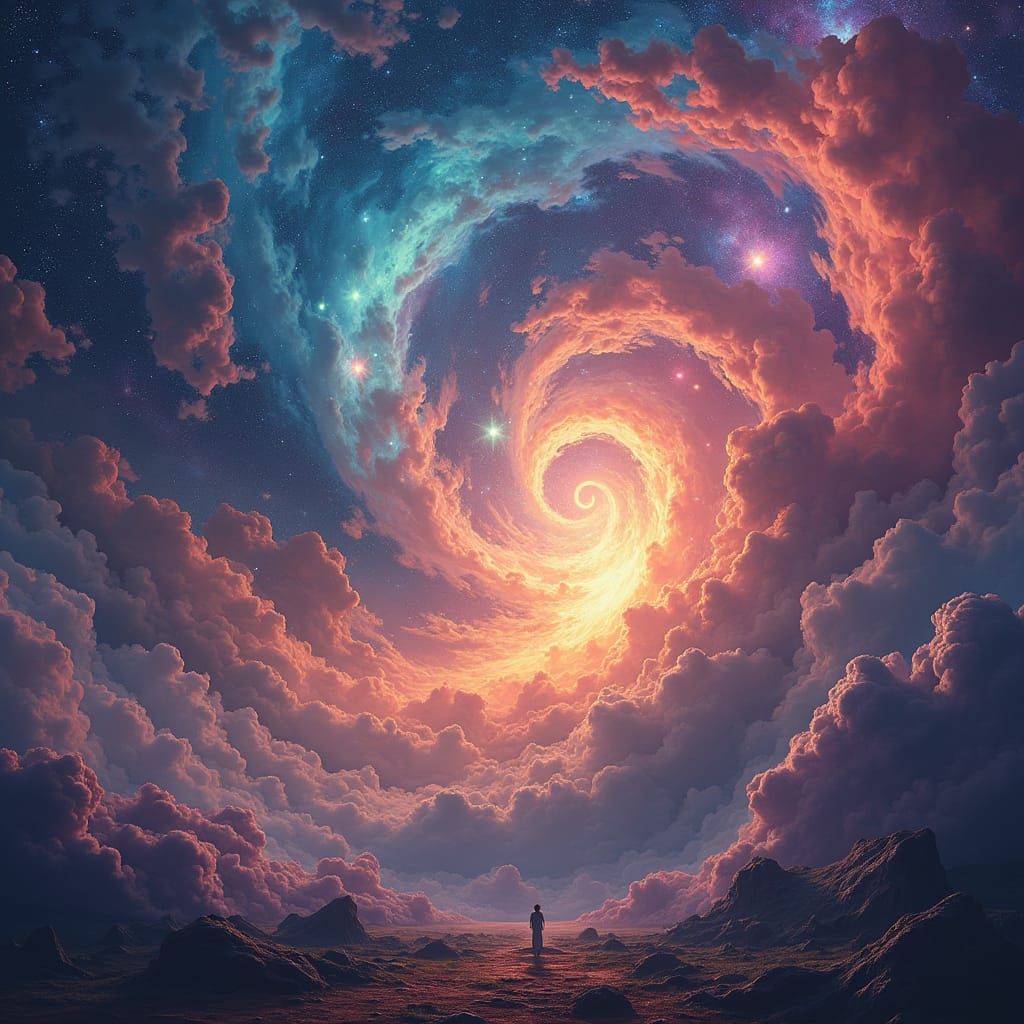 Cosmic Vortex of Endless Creation - AI Art