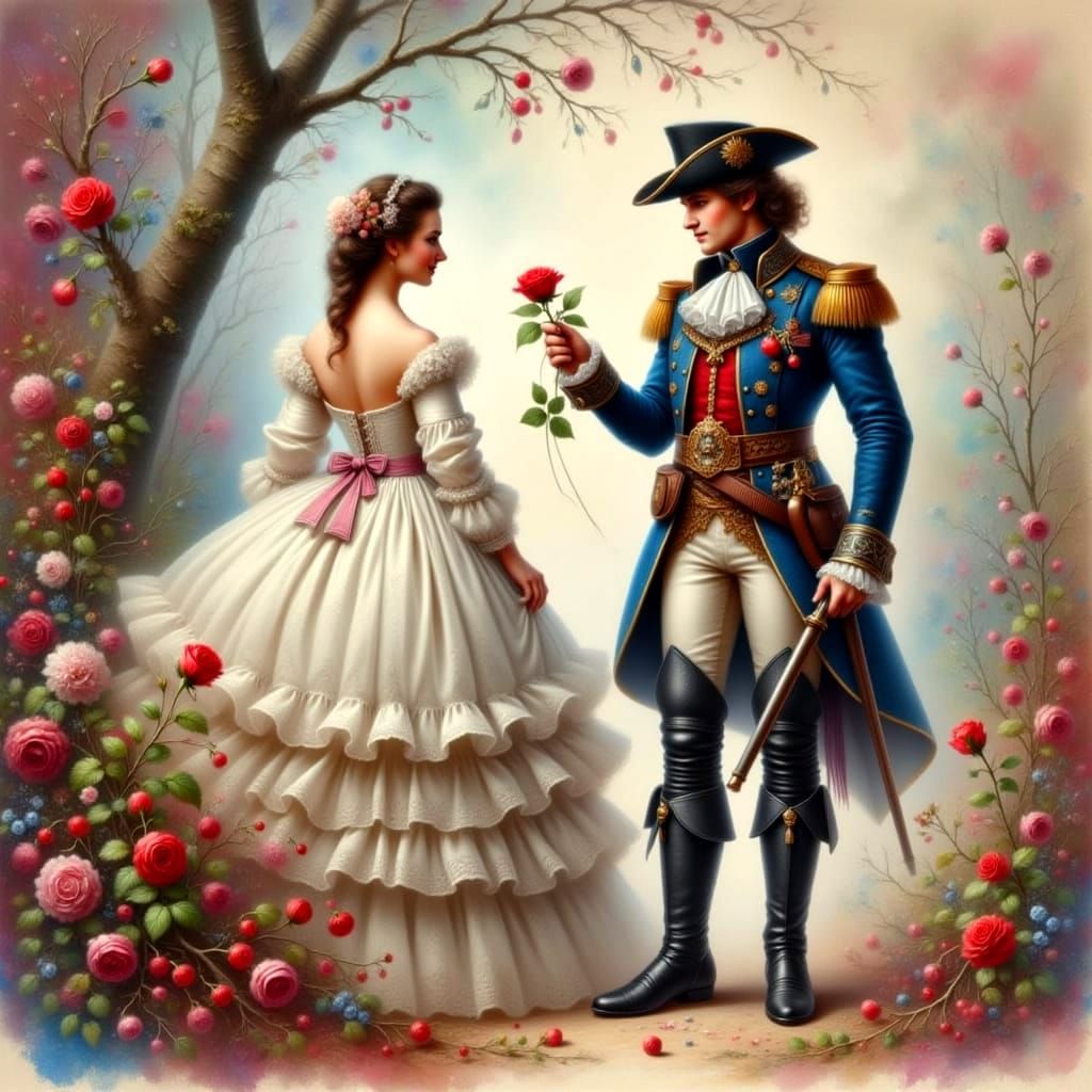 A rose for the beautiful lady - A rose for the beautiful la...